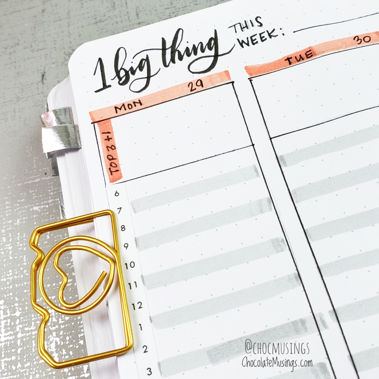 Weekly Time Block Spreads for Your Bullet Journal - Chocolate Musings