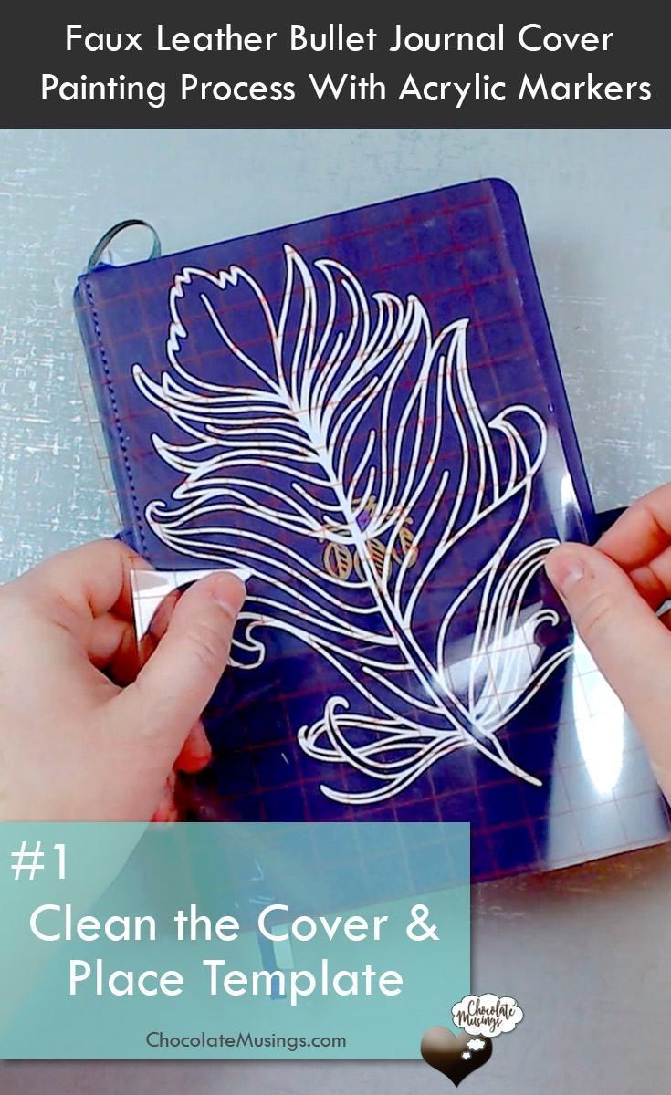 How I Painted My Notebook Cover with Acrylic Markers - Chocolate Musings