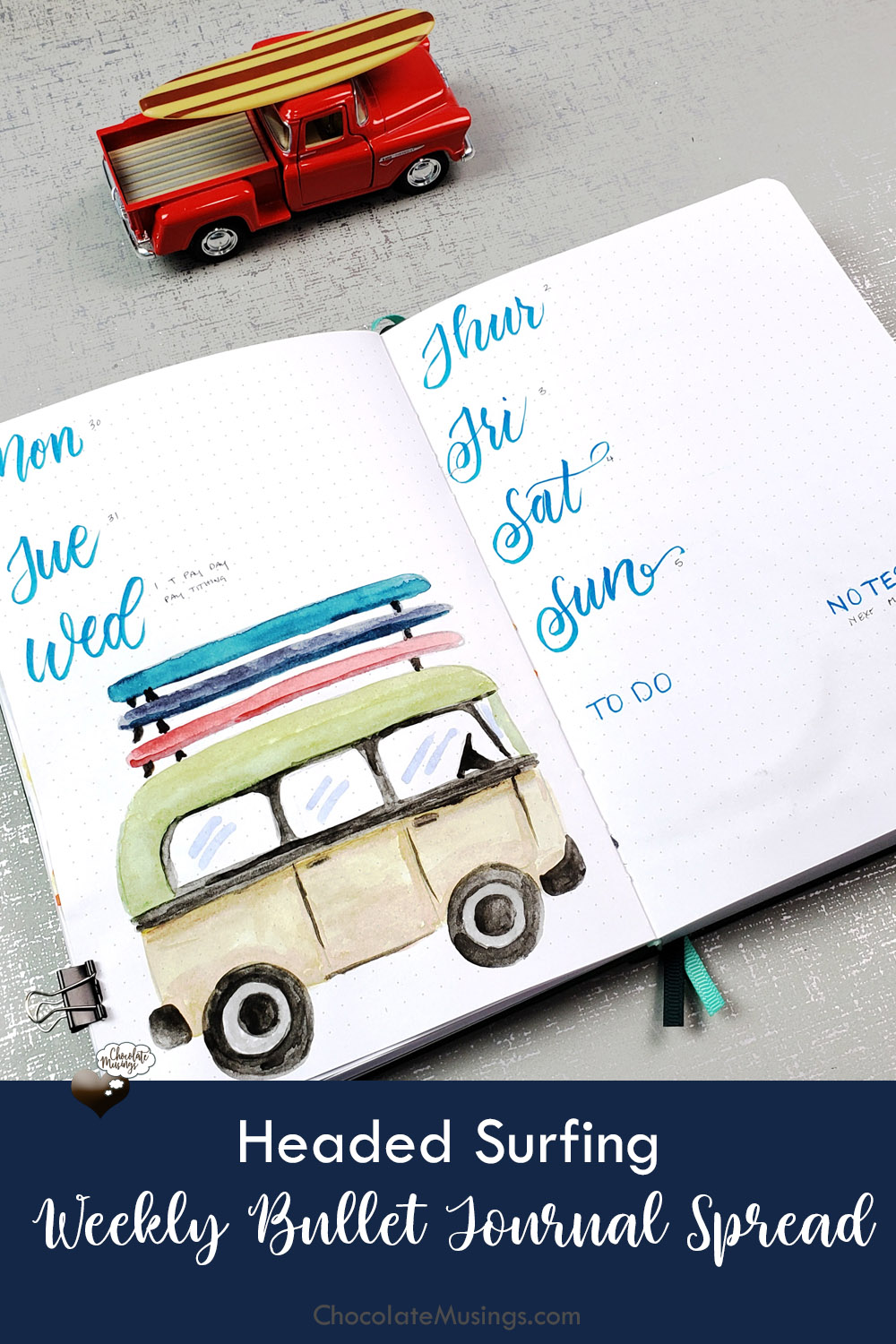 August 2021 Plan With Me - Surfing into New Beginnings - Chocolate Musings