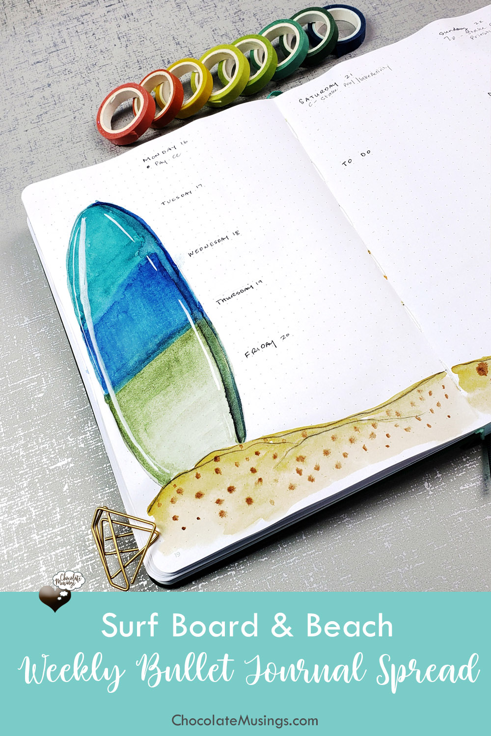 August 2021 Plan With Me - Surfing into New Beginnings - Chocolate Musings